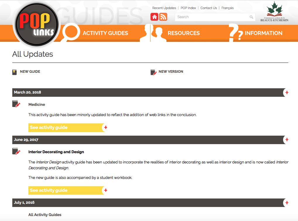 What’s New in POP (Part 2): Activity Guides on the POP Links Website ...